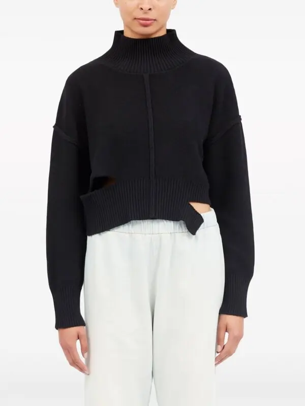 MAISON MARGIELA High-neck Jumper - Black