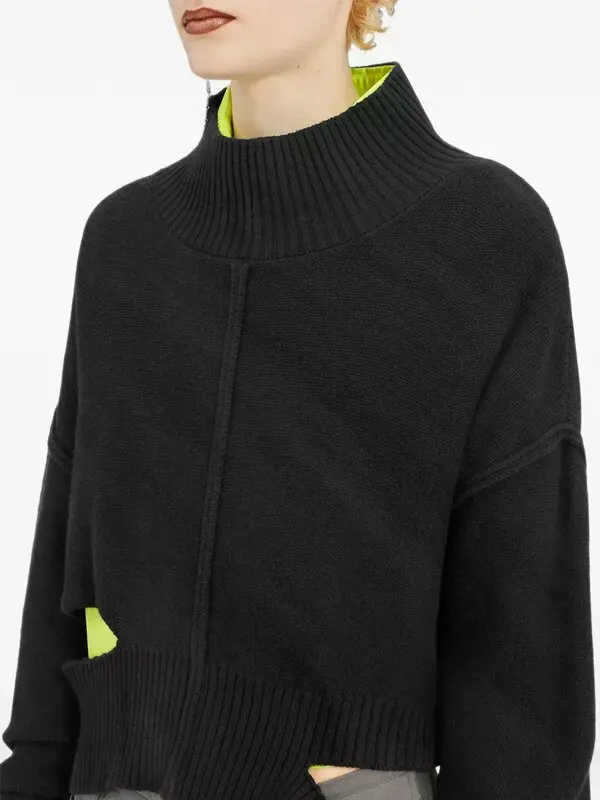 MAISON MARGIELA High-neck Jumper - Black
