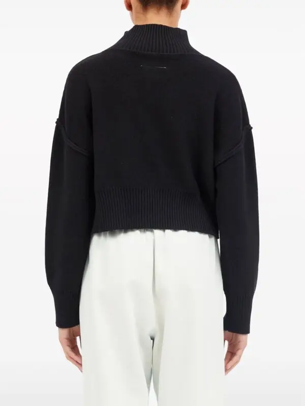 MAISON MARGIELA High-neck Jumper - Black