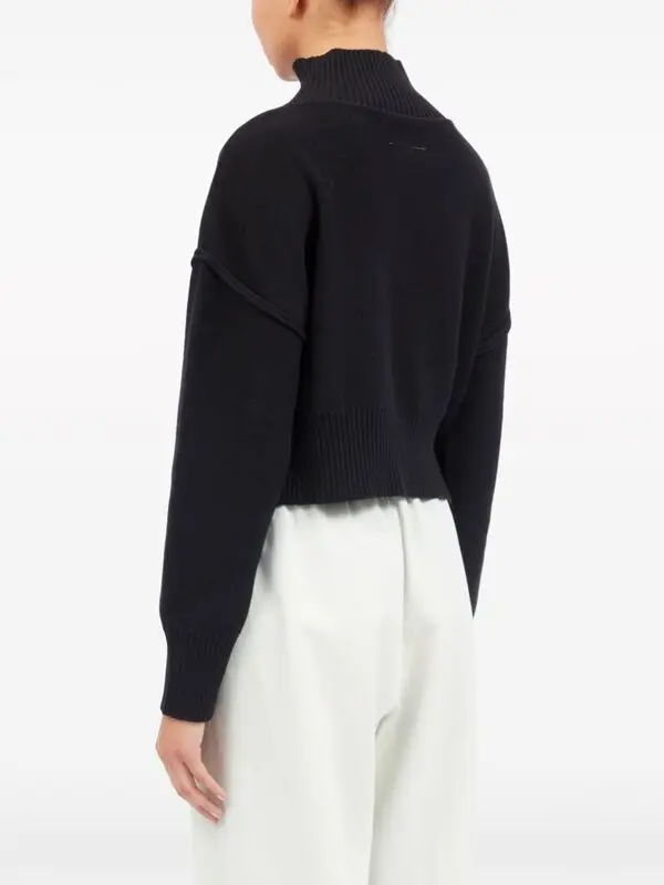 MAISON MARGIELA High-neck Jumper - Black