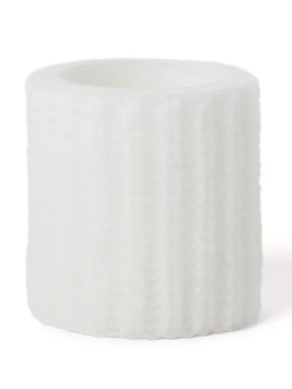 Brunello Cucinelli Small Knit-effect Wax Lantern - White