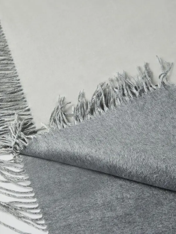 Brunello Cucinelli Two-tone Silk Blanket