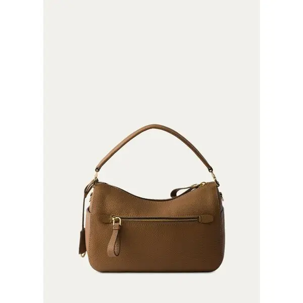 Prada Grain Leather Top Handle Bag - Caramel