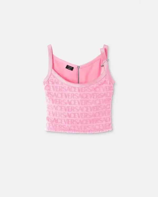 Versace Allover Safety Pin Towel Top