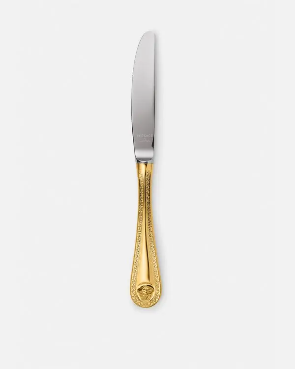 Versace Medusa Gilded Dinner Knife - Gold