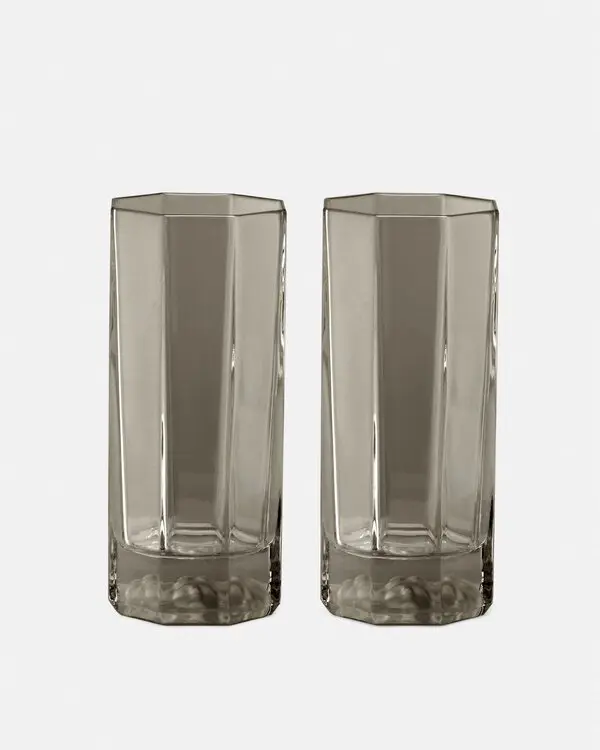 Versace Medusa Lumière Set 2 Longdrink Glasses - Transparent