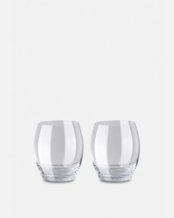Versace Medusa Lumiére Set 2 Whiskey Glasses - Transparent