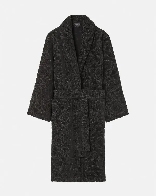 Versace Barocco Bathrobe - Gray