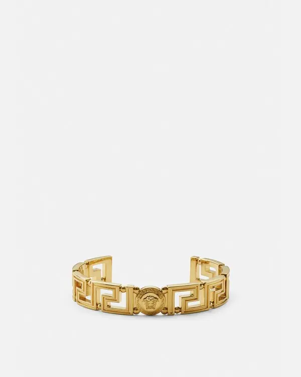 Versace Greca Medusa Cuff Bracelet - Light Gold