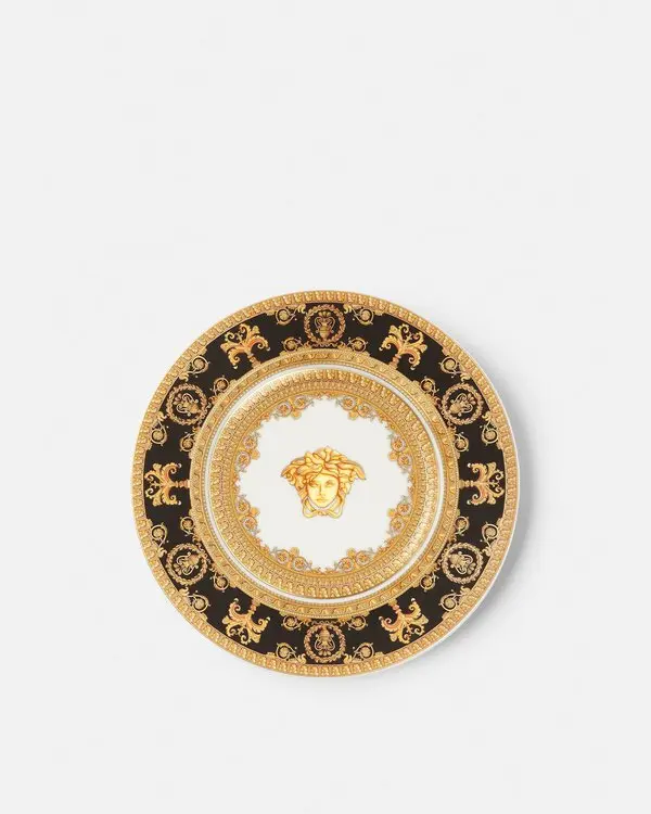 Versace I ♡ Baroque Black Plate 18 Cm - Print