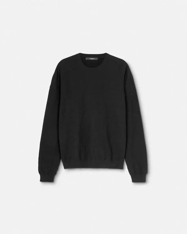 Versace Barocco Jacquard Knit Sweater