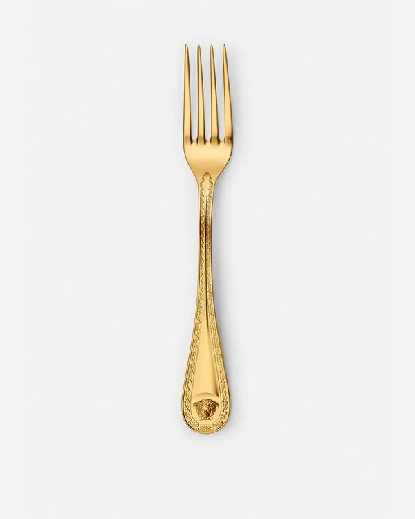 Versace Medusa Dinner Fork - Gold