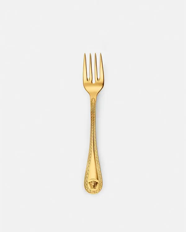 Versace Medusa Gilded Fish Fork - Gold