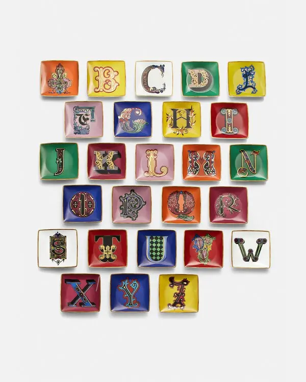 Versace Alphabet Z Square Plate 12 Cm
