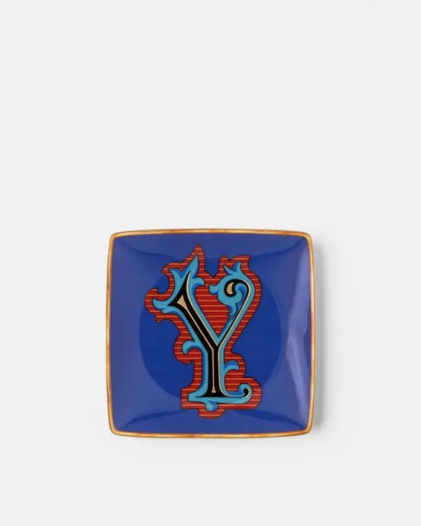 Versace Alphabet Y Square Plate 12 Cm - Print