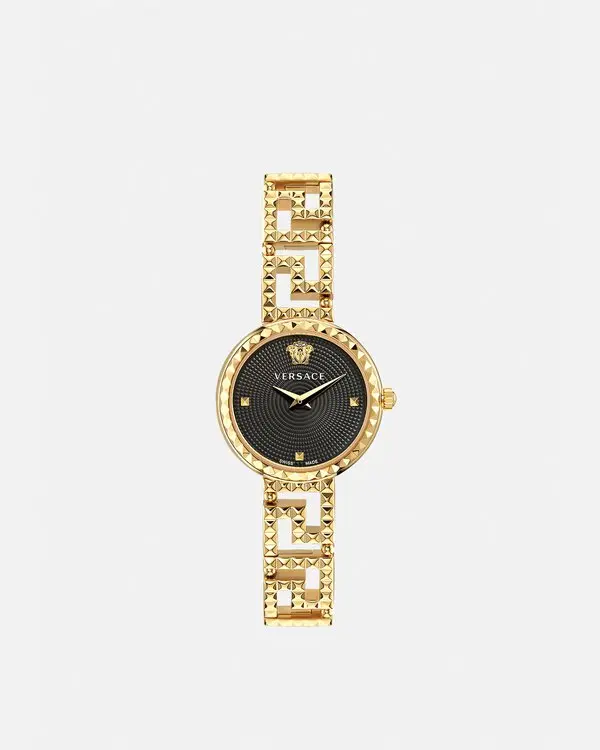 Versace Greca Goddess Studded Watch - Gold
