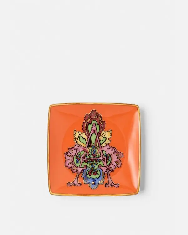Versace Alphabet A Square Plate 12cm - Print