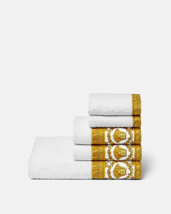 Versace I ♡ Baroque Towel 5-set - White