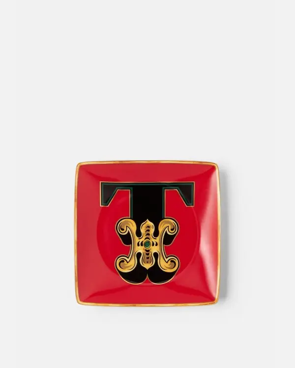 Versace Alphabet T Square Plate 12 Cm