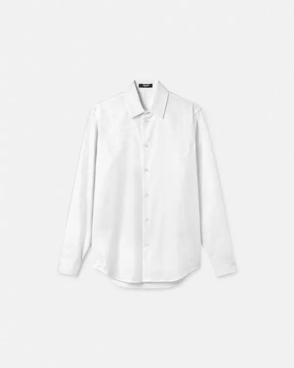 Versace Jacquard Cotton-poplin Shirt