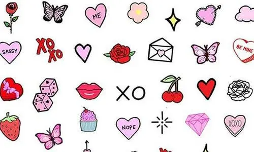 INKED BY DANI Valentine's Nail Art Temporary Tattoos