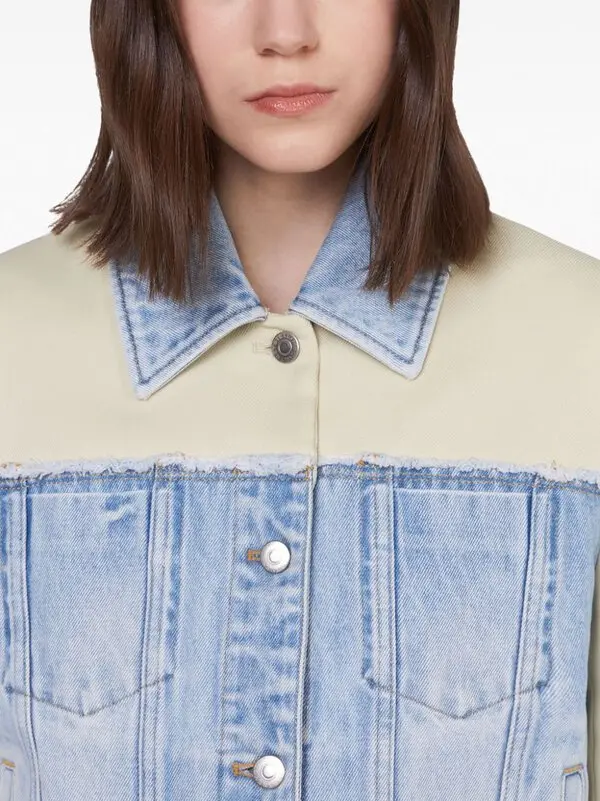 Stella McCartney Two-tone Panelled Denim Jacket - Blue