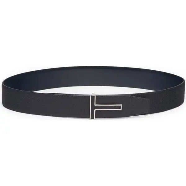TOM FORD Reversible Leather Belt - Black