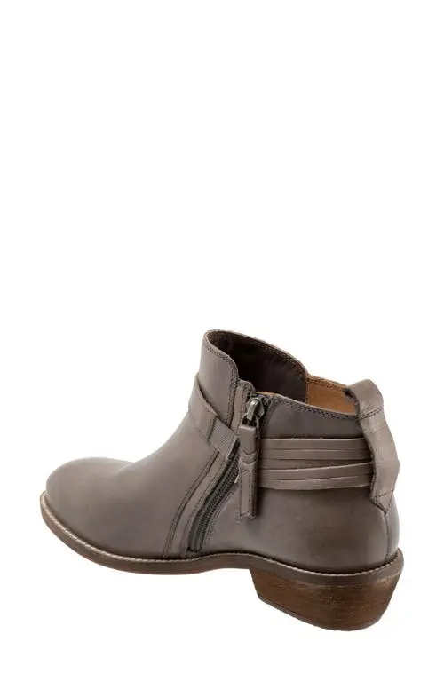 Softwalk Reade Leather Bootie - Dark Grey