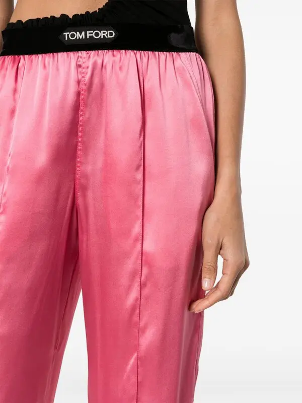 TOM FORD Straight-leg Silk Trousers