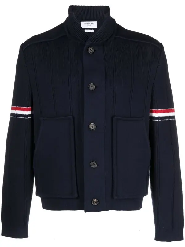 Thom Browne Single-breasted Button-fastening Shirt Jacket