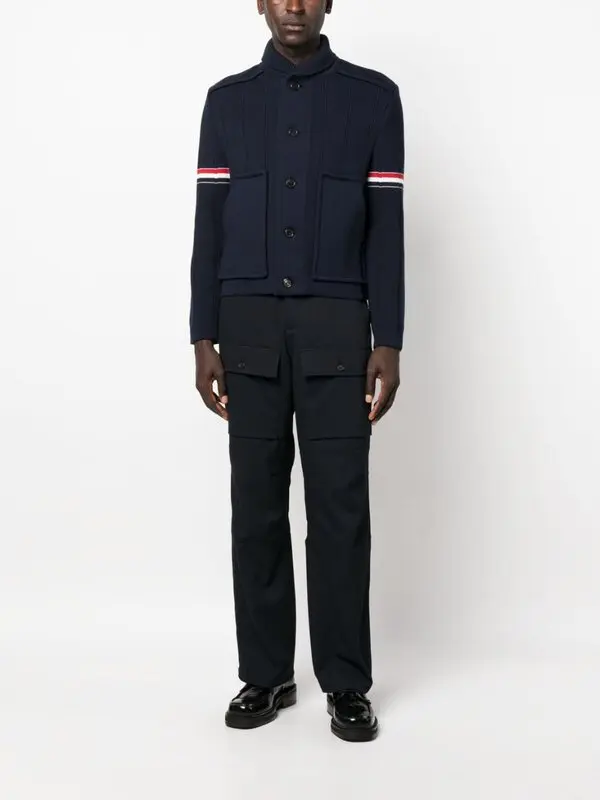 Thom Browne Single-breasted Button-fastening Shirt Jacket