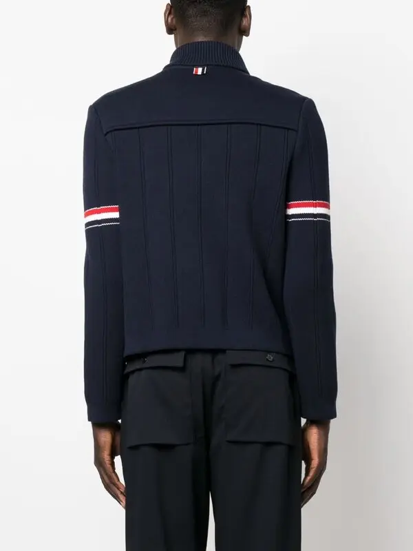 Thom Browne Single-breasted Button-fastening Shirt Jacket