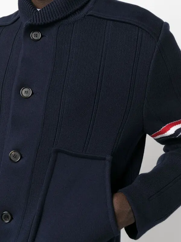 Thom Browne Single-breasted Button-fastening Shirt Jacket