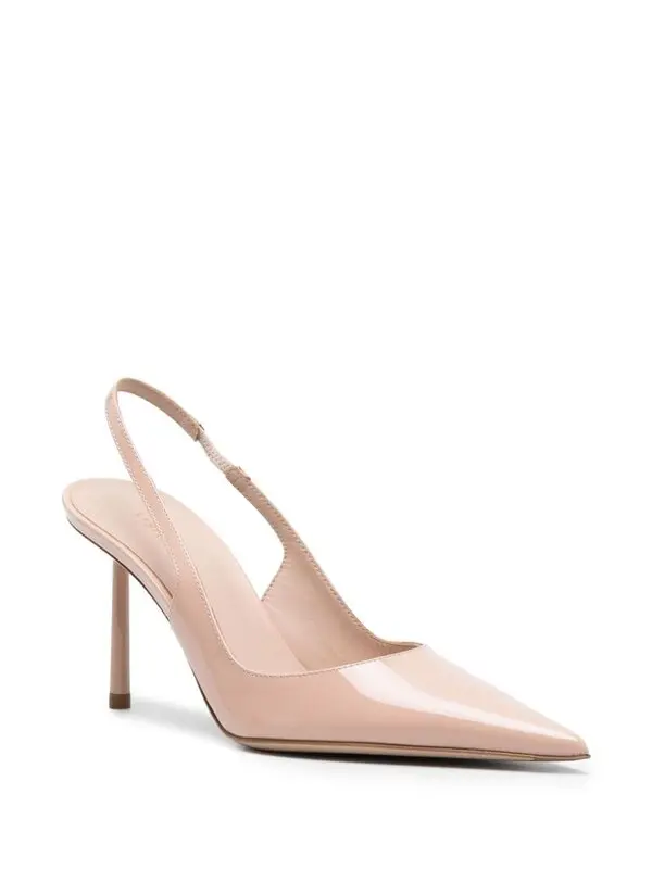 LE SILLA Bella 95mm Patent Leather Pumps - Neutrals