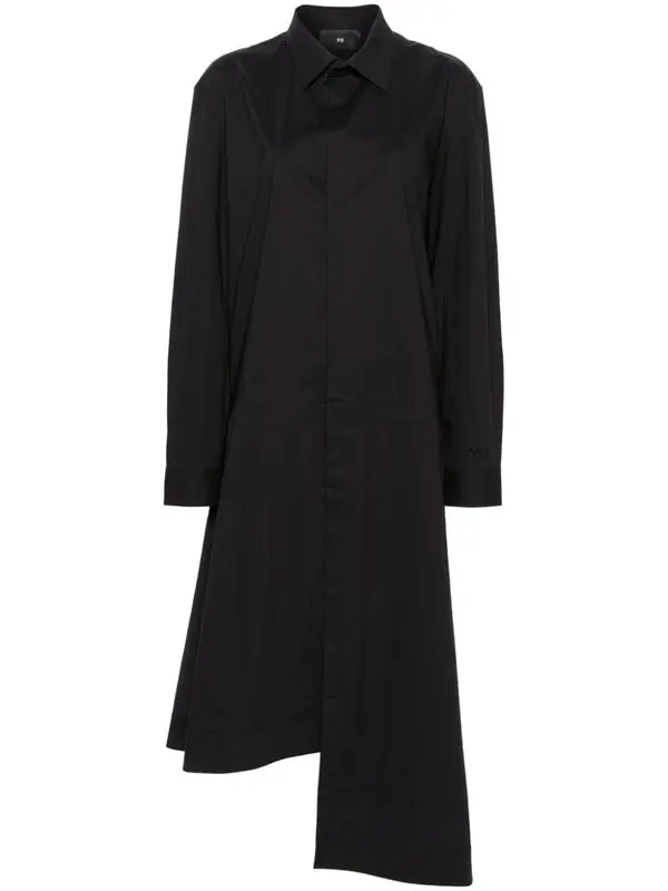 Y3 Asymmetric Shirt Dress
