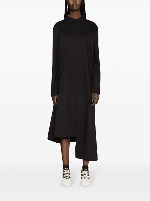Y3 Asymmetric Shirt Dress