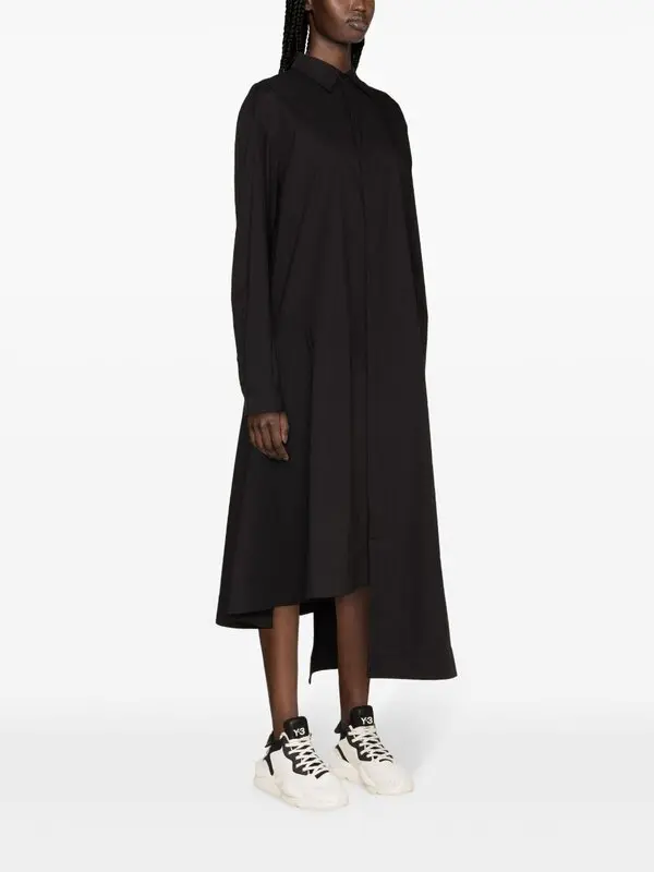 Y3 Asymmetric Shirt Dress