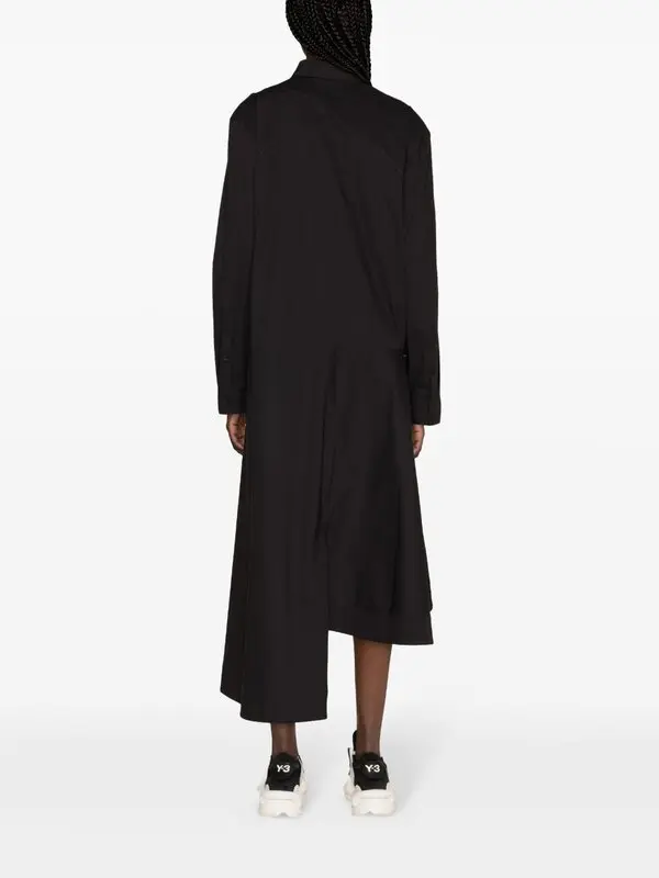 Y3 Asymmetric Shirt Dress