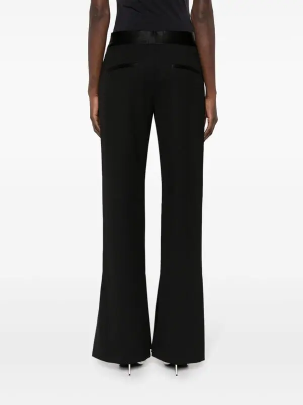 Off-White Satin-trim Wool Trousers