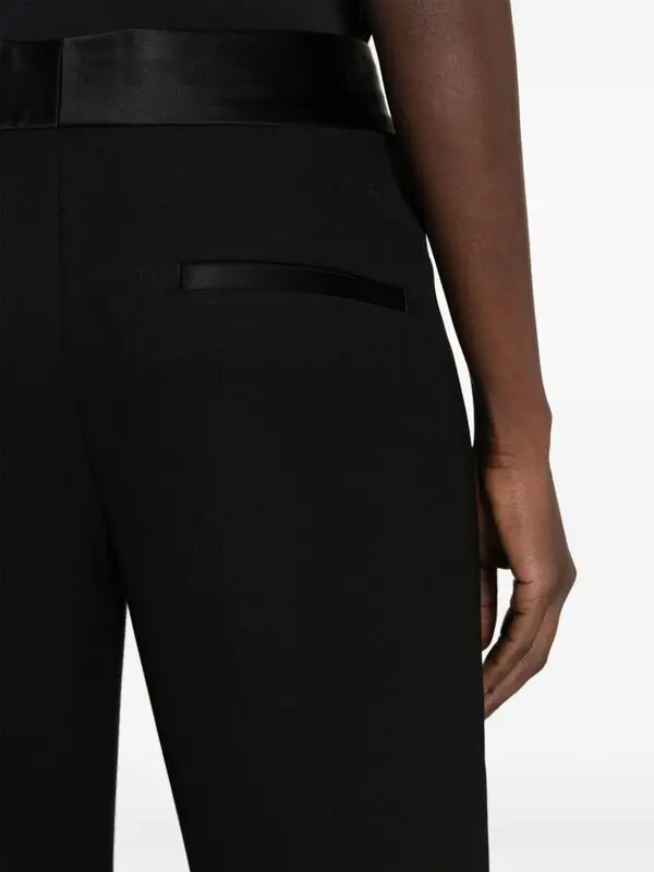 Off-White Satin-trim Wool Trousers