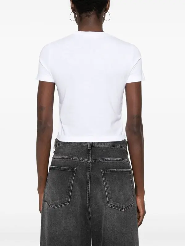 Dsquared2 Logo-print Cropped T-shirt - White