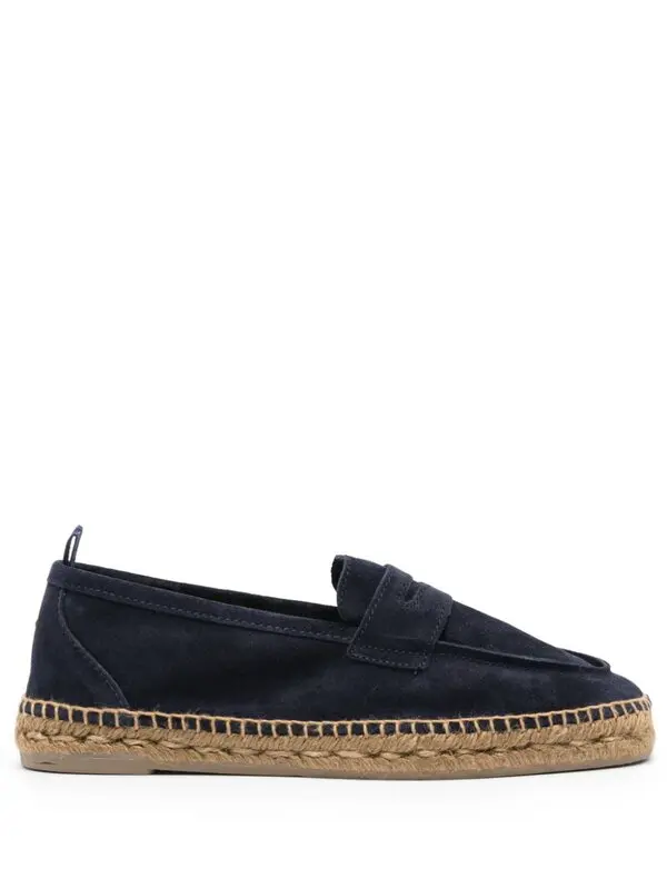 CastaÑer Braided Raffia Espadrilles - Blue