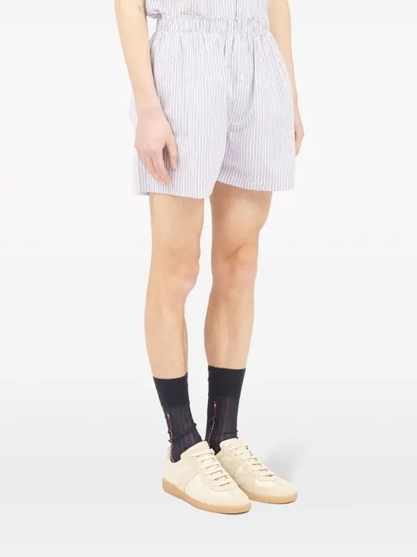 MAISON MARGIELA Striped Cotton Shorts