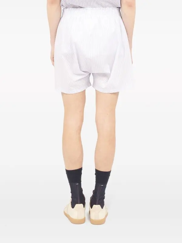 MAISON MARGIELA Striped Cotton Shorts