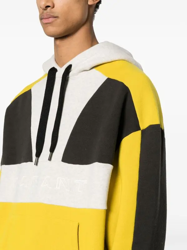 MARANT Color-block Logo-embroidered Hoodie