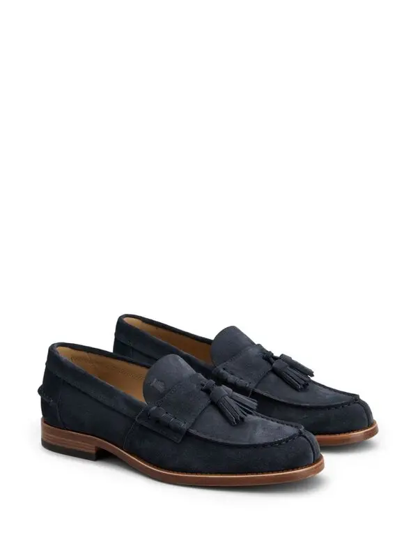TOD'S Tassel-detail Suede Loafers