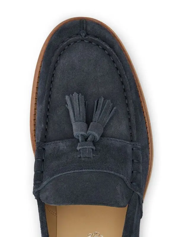 TOD'S Tassel-detail Suede Loafers