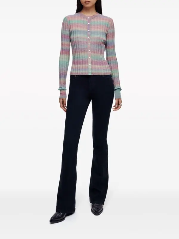 RE/DONE Ribbed-knit Wool Cardigan