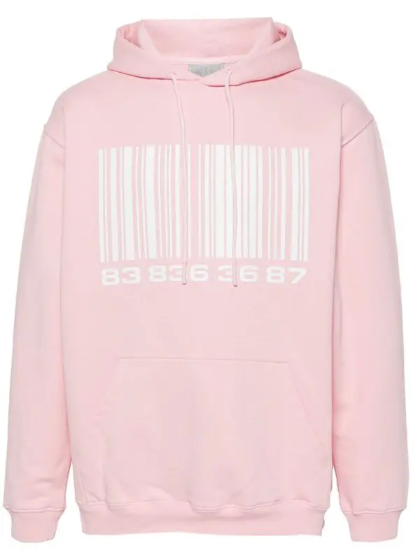 VTMNTS Big Barcode Hoodie - Pink