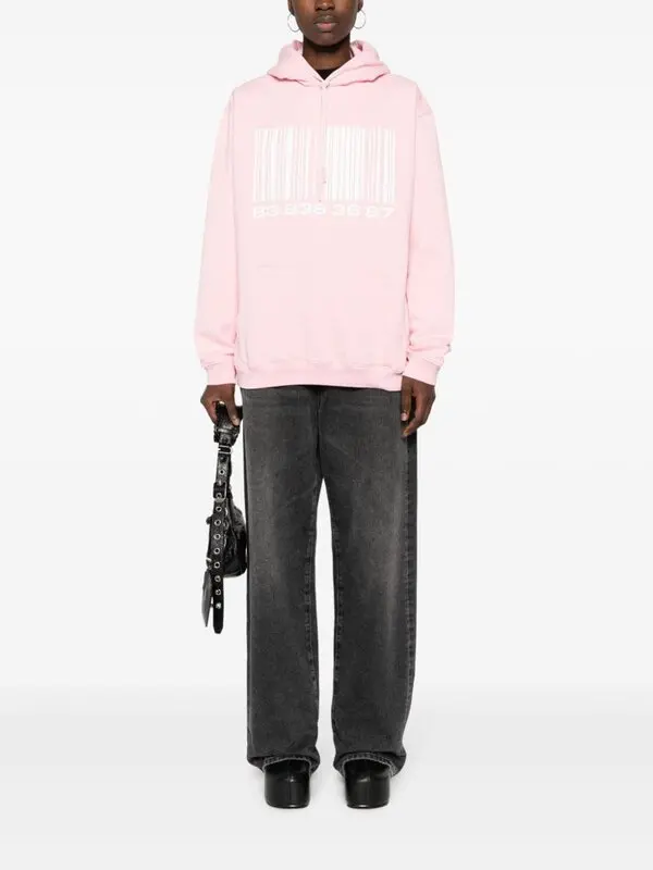 VTMNTS Big Barcode Hoodie - Pink
